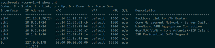 The Core VyOS Router - Revisit