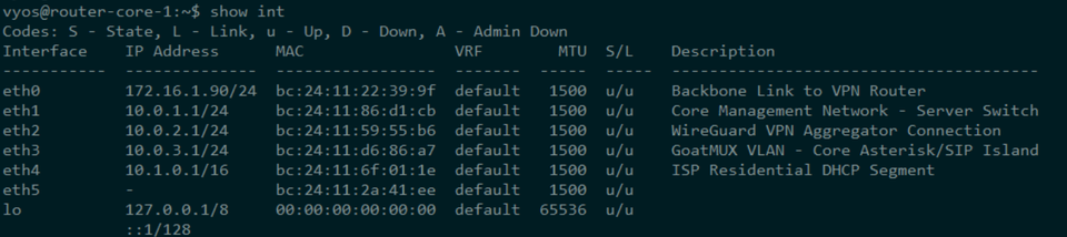 The Core VyOS Router - Revisit